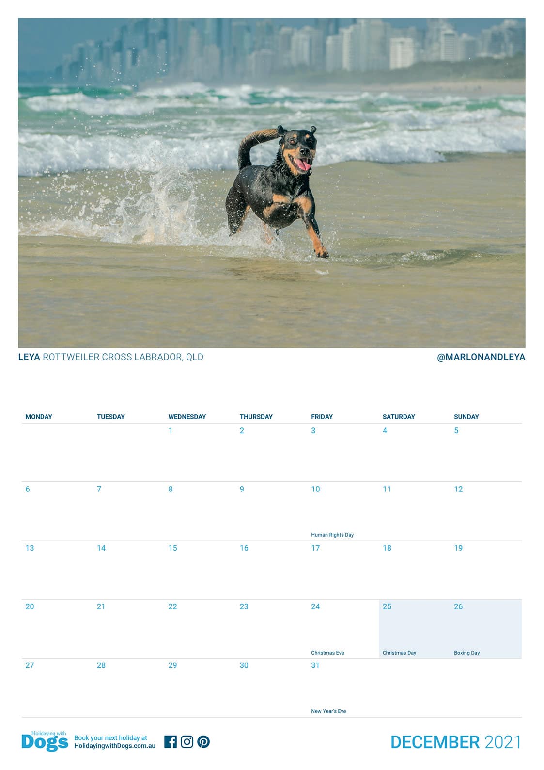 2021 Holidaying with Dogs Calendar - Holidaying With Dogs