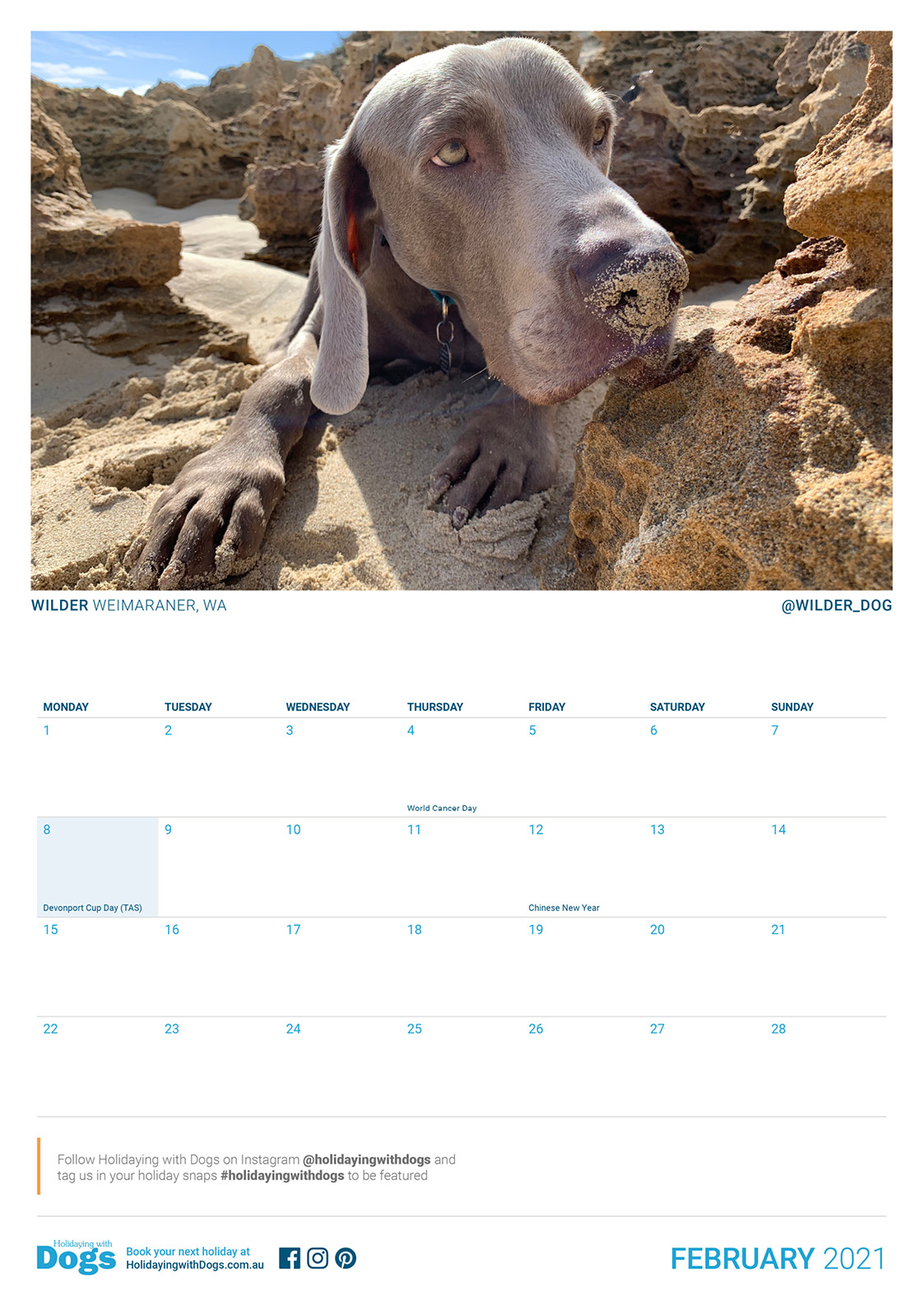 2021 Holidaying with Dogs Calendar - Holidaying With Dogs